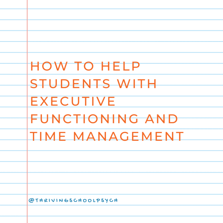 How to Teach Executive Functioning and Time Management - Thriving ...