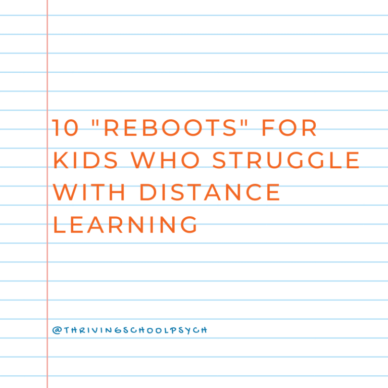 10 "Reboots" for Children Who Struggle with Distance Learning ...